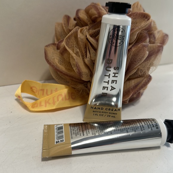 Bath & Body Works | Bath & Body | Bbw Shea Butter Hand Cream 2 Poofah ...
